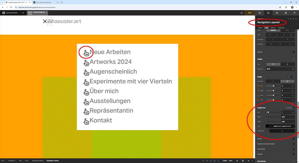 Where to change graphic icon in Navigation Layered? - Support - Themeco Forum