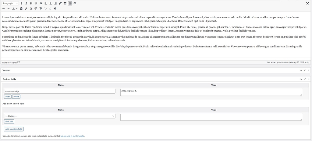 Posts (Minimal) extension with custom fields - Support - Themeco Forum
