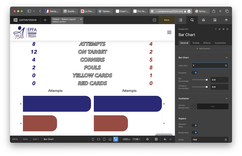 Cornerstone Charts : change bar direction - Support - Themeco Forum