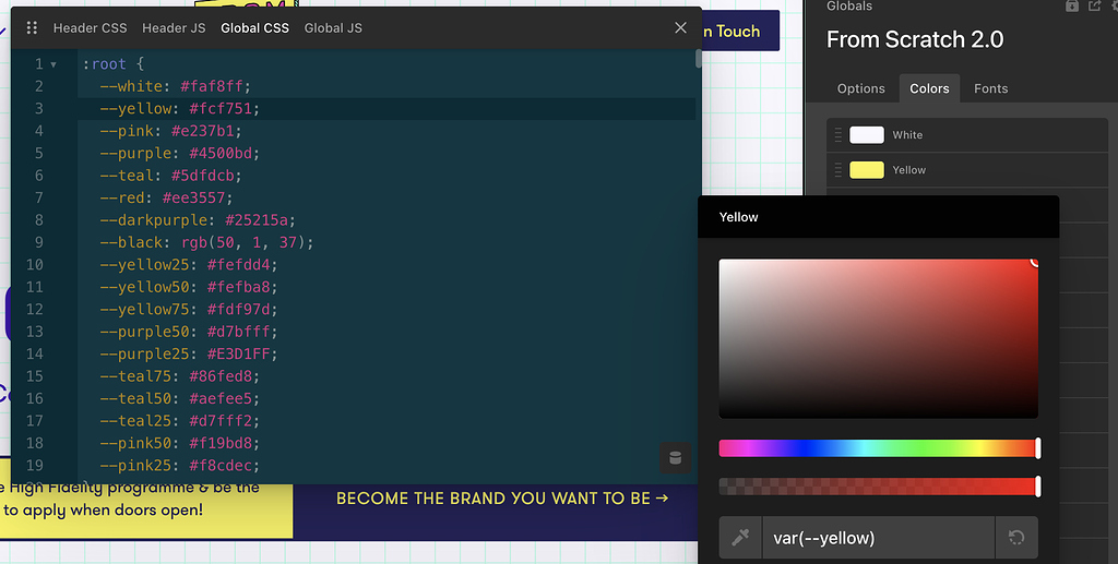 Using CSS Variables in Color Selector? (for easier 'Dark Mode' builds) - Support - Themeco Forum