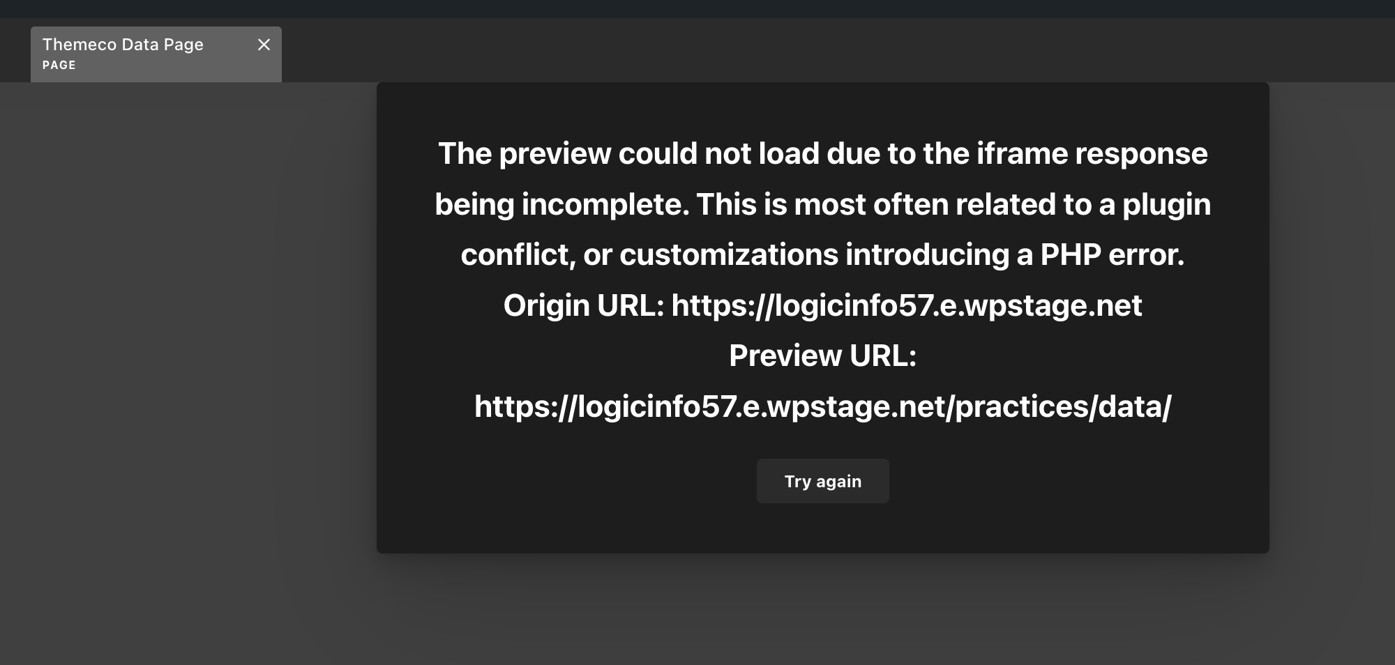 Certain pages won't load in editor - Support - Themeco Forum