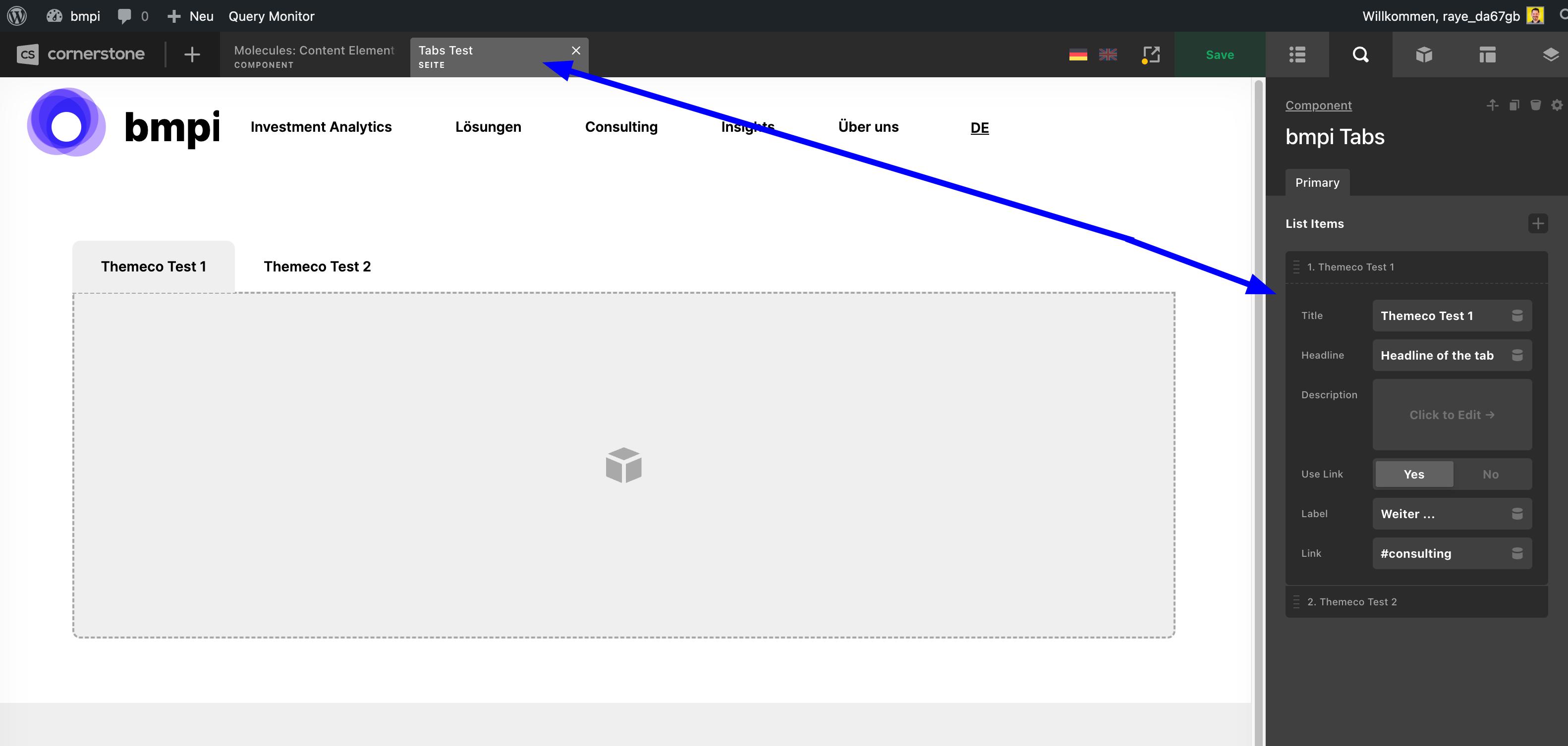 Dynamic Tabs Component First Tab Renders Broken In Cornerstone Editor Support Themeco Forum