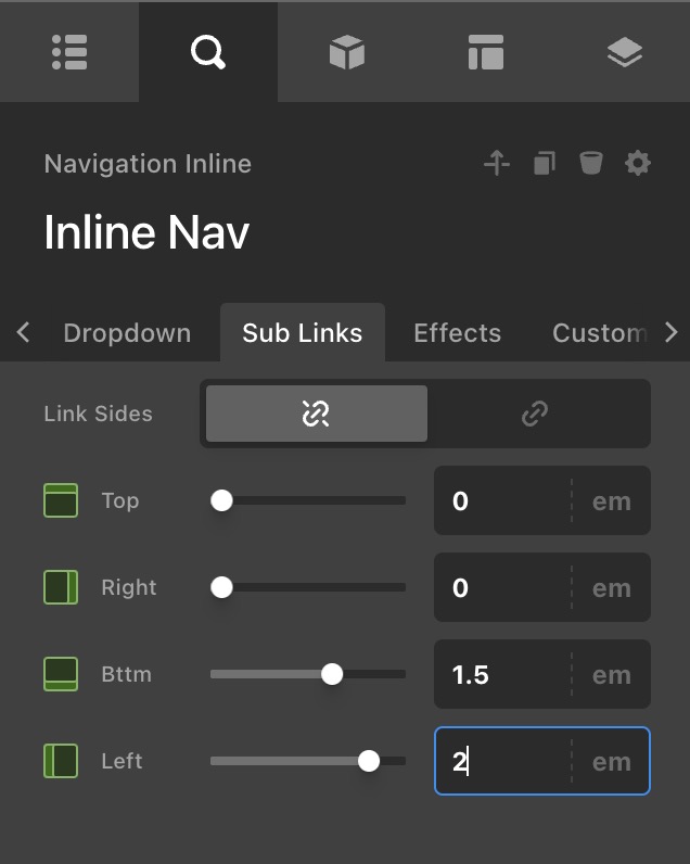 Inline navigation alignment issue - Support - Themeco Forum